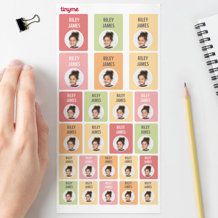 Photo Name Labels | Name Tags with Photo - Tinyme UK
